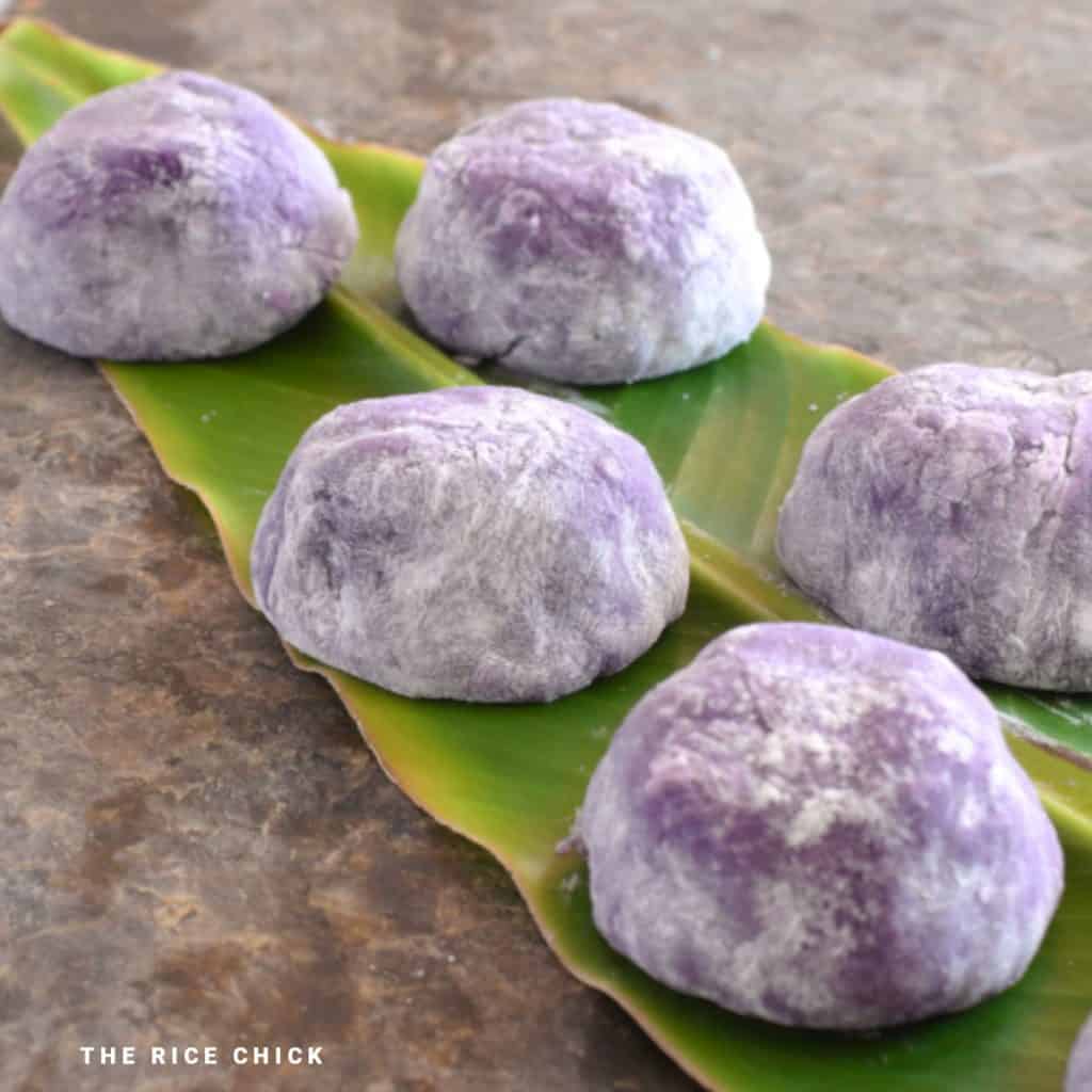 Ube Mochi - The Rice Chick