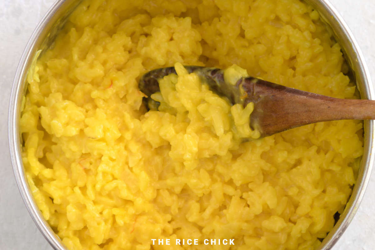 Risotto Zafferano - The Rice Chick
