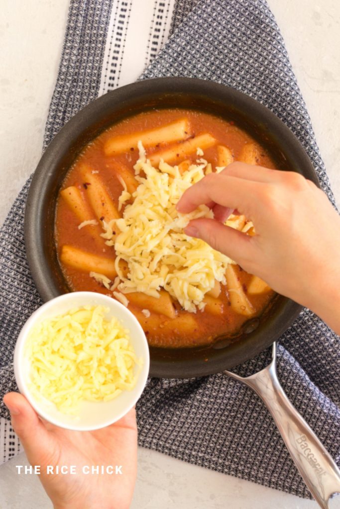Tteokbokki with Cheese - The Rice Chick