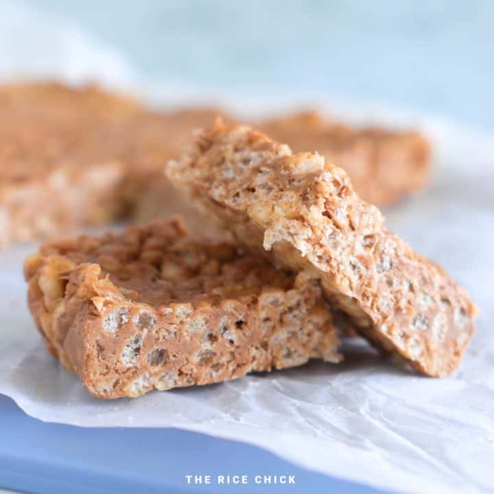 Chocolate Rice Bubble Slice - The Rice Chick