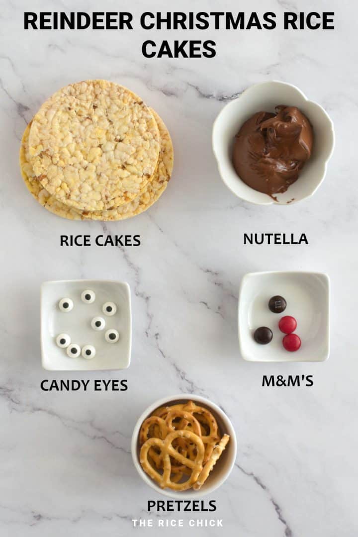 Reindeer Christmas Rice Cakes - The Rice Chick