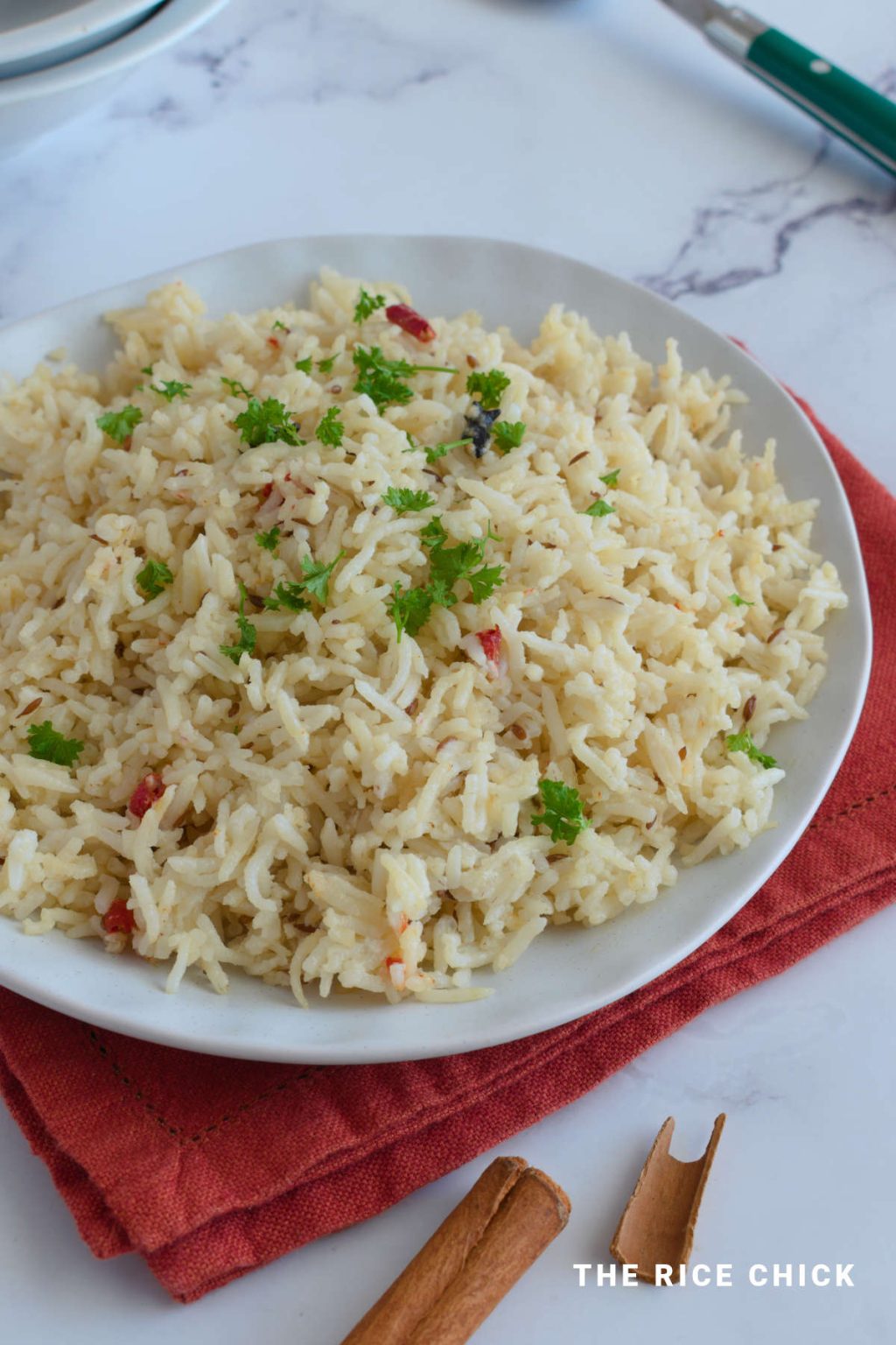 Ghee Rice Recipe - The Rice Chick