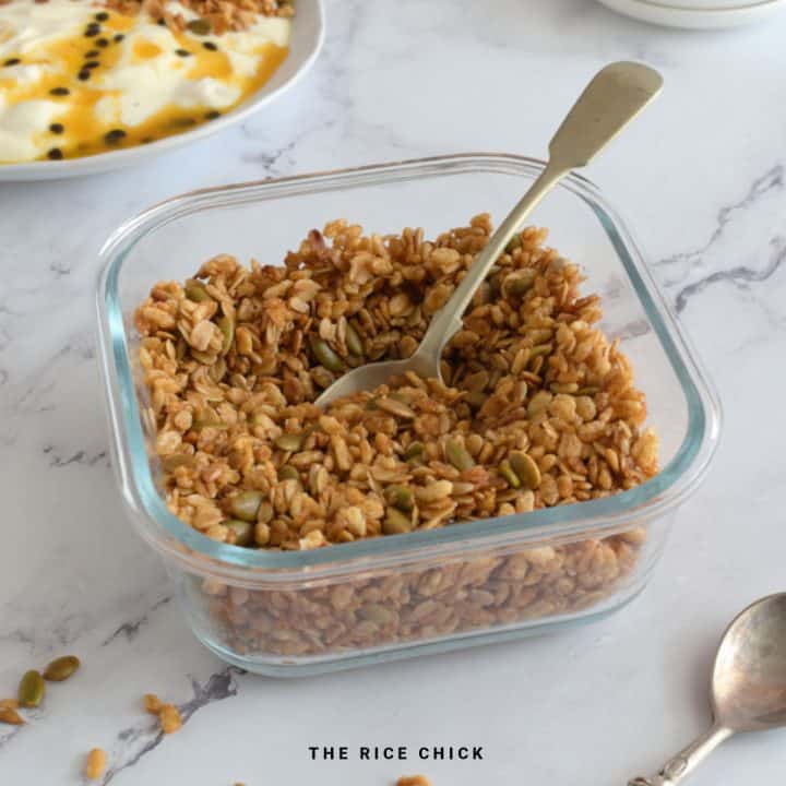 Puffed Rice Granola - The Rice Chick