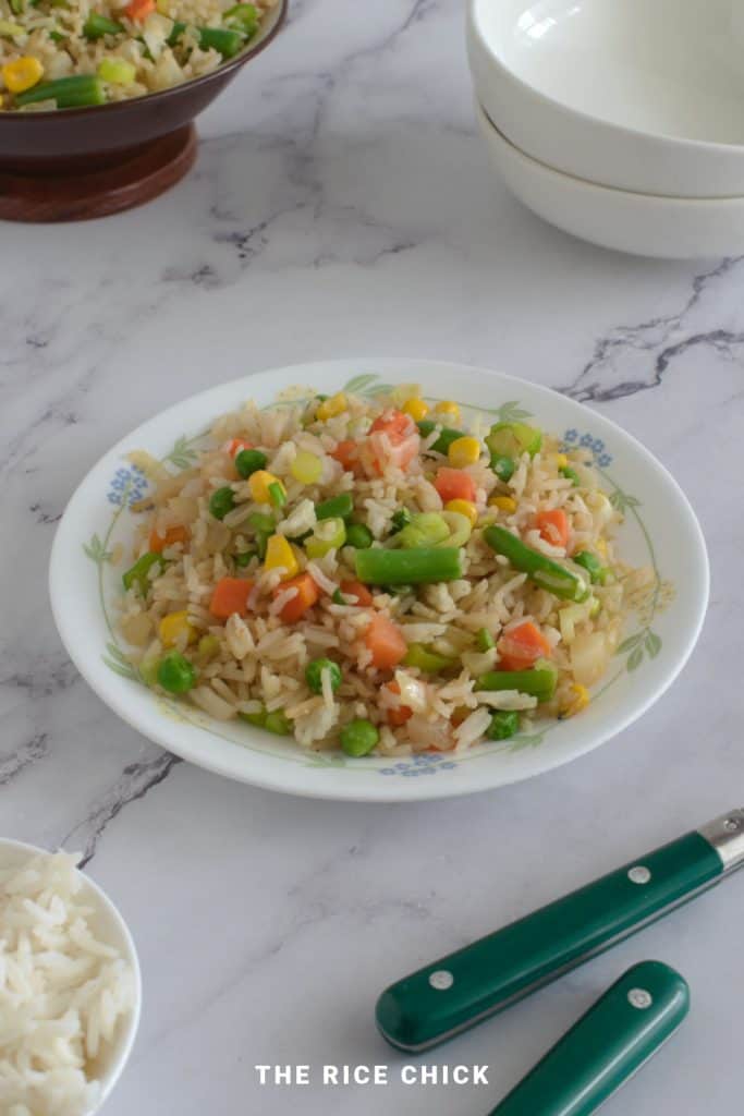 Easy Fried Rice with Frozen Vegetables - The Rice Chick