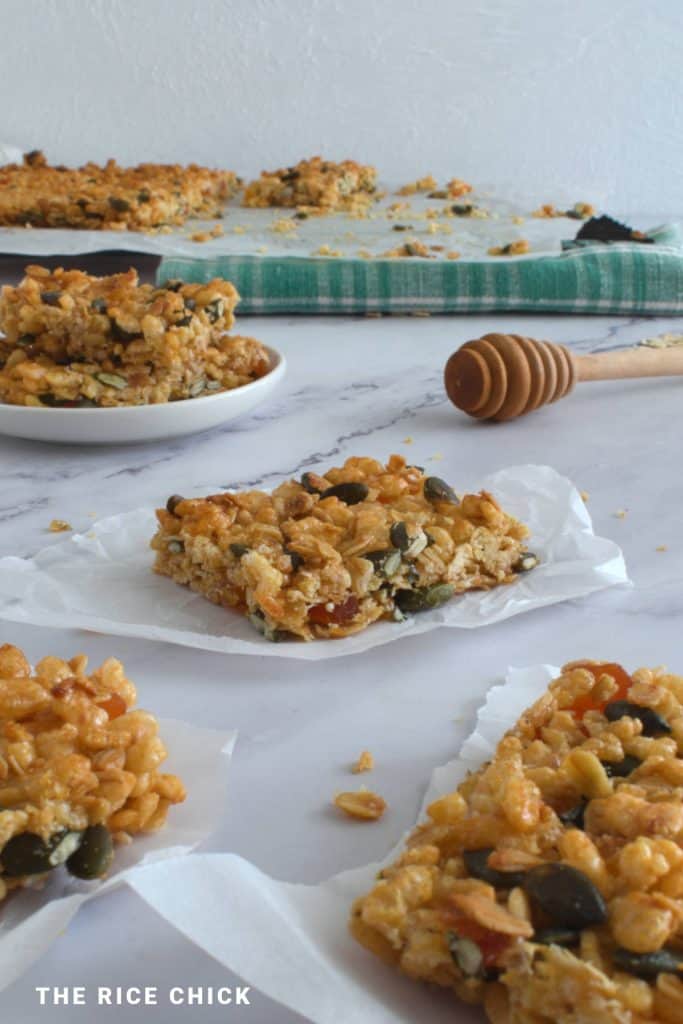 Puffed Rice Cereal Bars - The Rice Chick