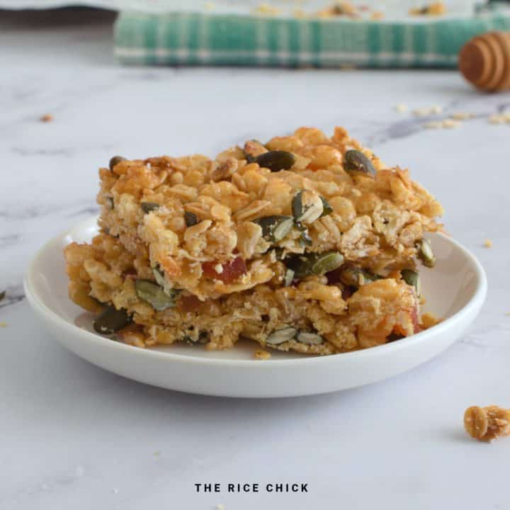 Puffed Rice Cereal Bars - The Rice Chick