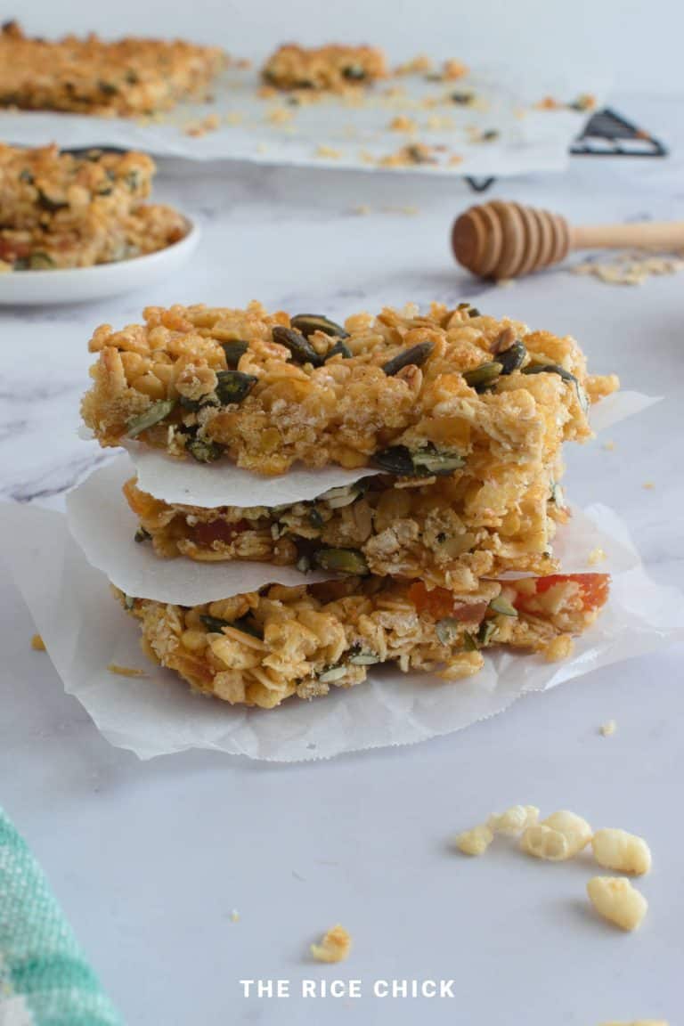 Puffed Rice Cereal Bars - The Rice Chick