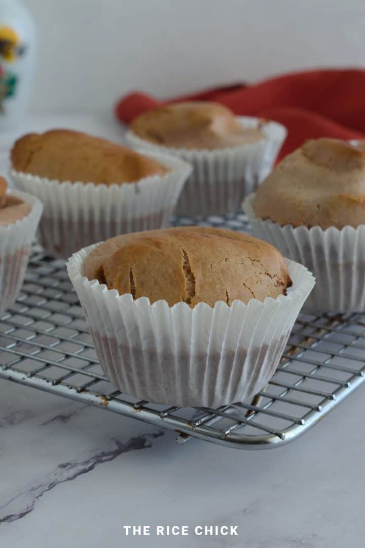 Chocolate Mochi Cupcakes - The Rice Chick