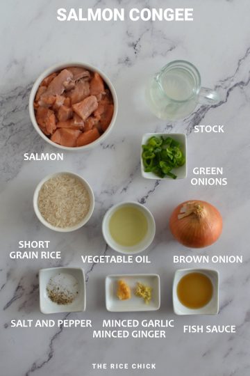 Salmon Congee Recipe - The Rice Chick