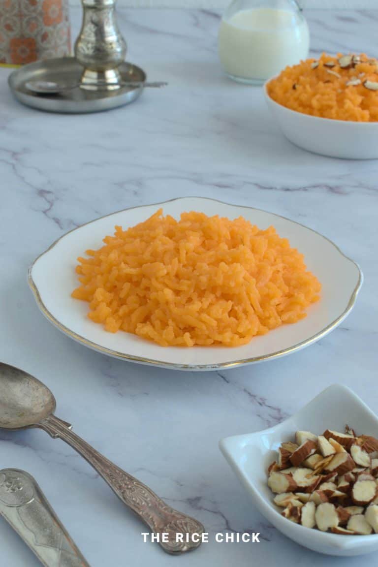 Orange Sweet Rice - The Rice Chick