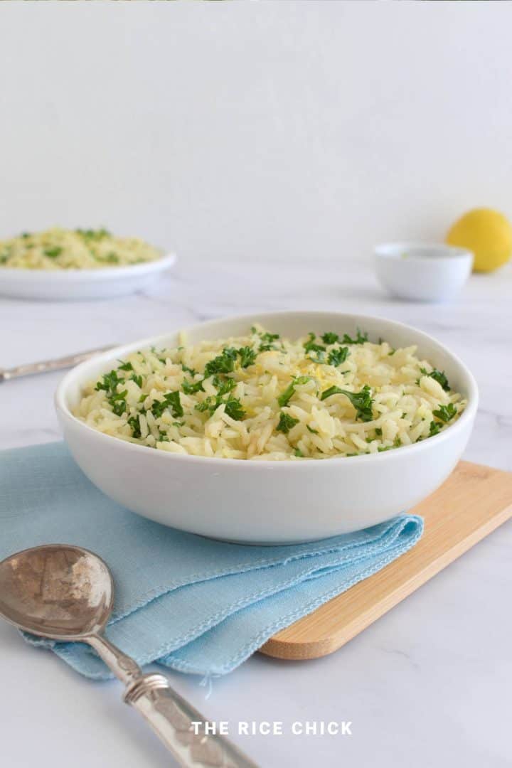 Greek Lemon Rice - The Rice Chick