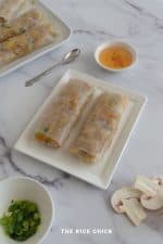 Pork Vietnamese Spring Rolls - The Rice Chick