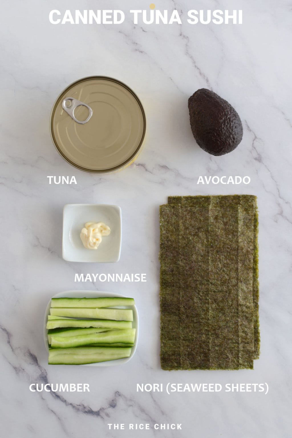Canned Tuna Sushi - The Rice Chick
