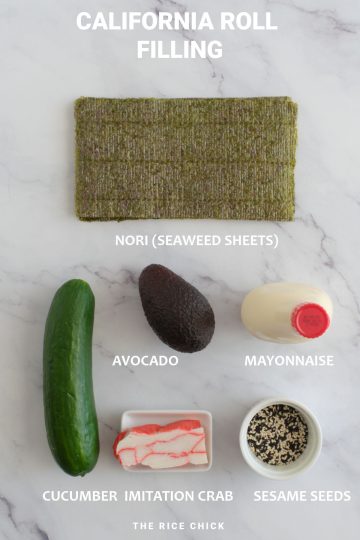 California Sushi Roll Recipe - The Rice Chick