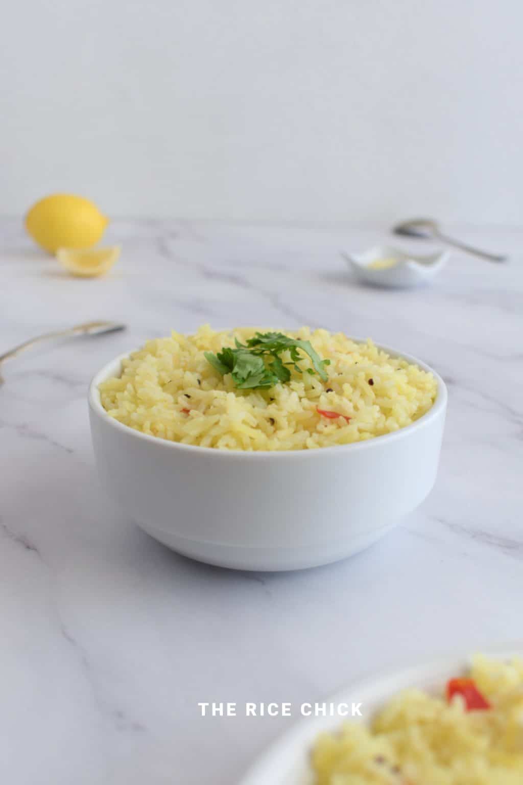 Indian Lemon Rice - The Rice Chick