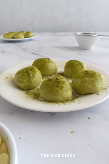 Matcha Mochi - The Rice Chick