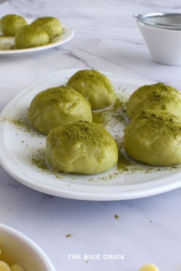 Matcha Mochi - The Rice Chick