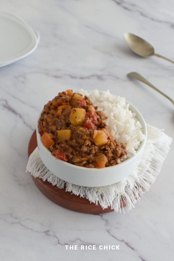 Rice and Ground Beef - The Rice Chick