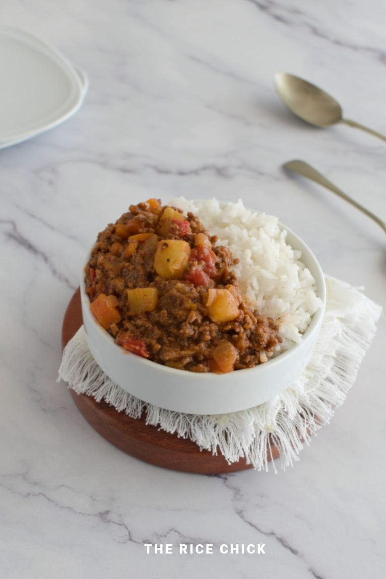 Rice and Ground Beef - The Rice Chick